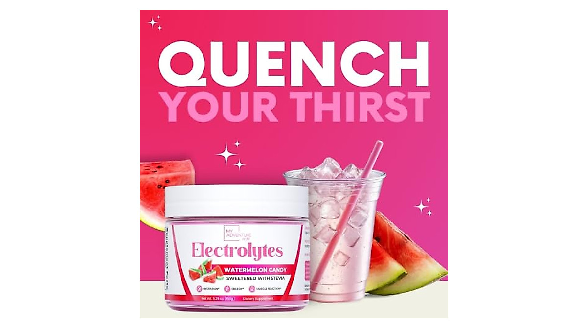 Zero Sugar - Watermelon Candy Electrolytes Powder - Refreshing ...