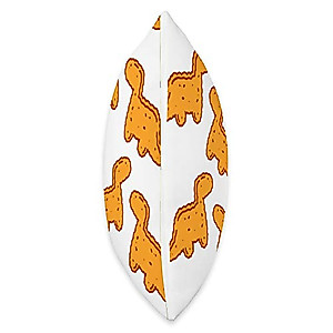 Zone - 365 Chicken Nuggets Lover Gift Cute Dino T-Rex Chicken Nugget Pattern Funny Tyrannosaurus Throw Pillow, 18x18, Multicolor
