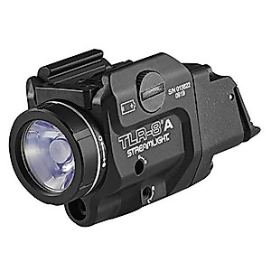 Streamlight 69414 TLR-8A Flex 500-Lumen Low Profile Pistol Light with Integrated Red Laser for Select Handguns, Includes Rear Switch Options, Mounting Kit, and Keys, Black