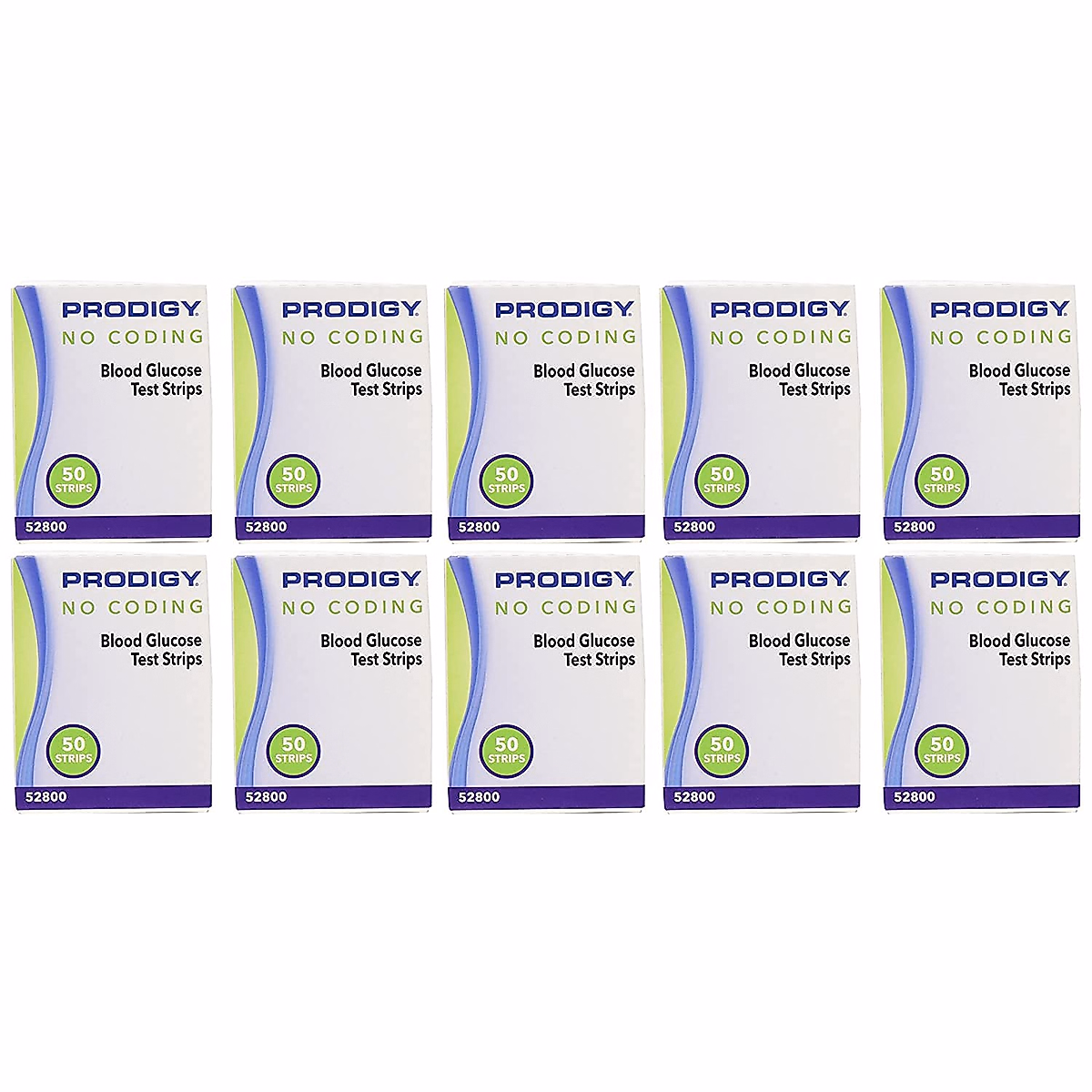 Prodigy No Coding Blood Glucose Test Strips 500 Count