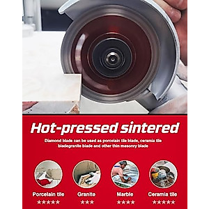 4.5Inch Super Thin Diamond Tile Blade for Cutting Porcelain Tiles Marbles…