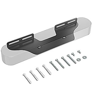 WALI Soundbar Mount for Sonos Beam, Wall Mount Bracket Compatibility for Sonos Beam Soundbar Mounting Under TV (SON002-B), Black