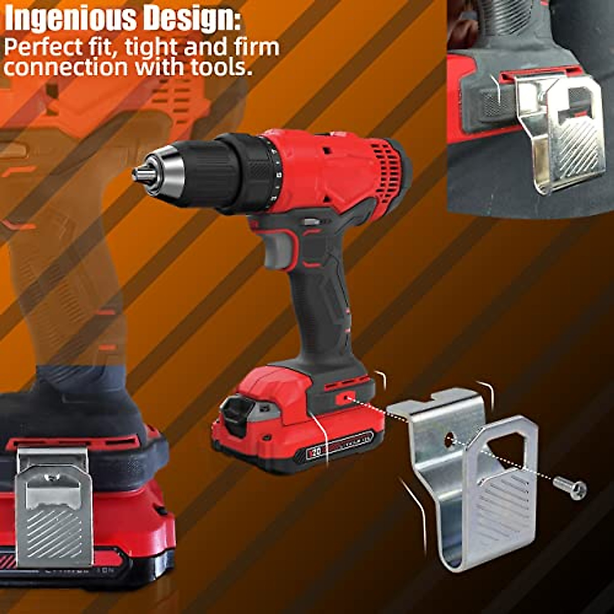 Replacement for Craftsman Cordless Drill Belt Clip - Power Tools Replacement Parts N597001 (4 Pack)