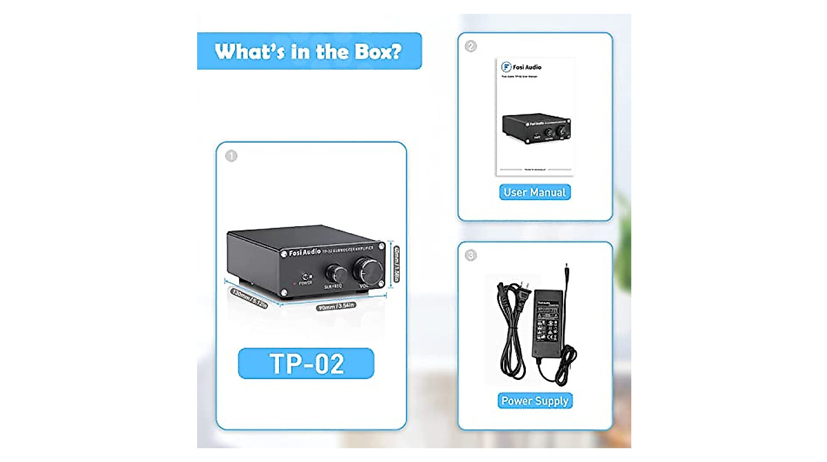 Fosi Audio TP-02 220W Subwoofer Amplifier - Boost Your Bass