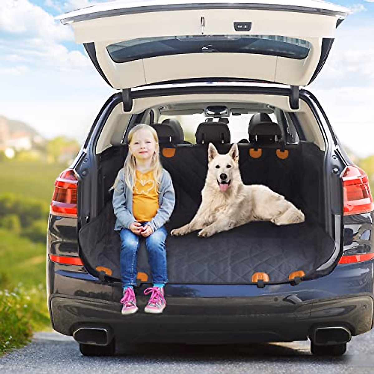 Kytely Upgraded Dog Car Seat Cover Pet Seat Covers for Back Seat, Scratch Proof & Nonslip Backing & Hammock, 600D Heavy Duty Dog Seat Cover for Cars, Trucks and Suvs