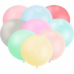 30pcs Pastel Balloons 18 inch Large Pastel Balloons Big Round Pastel Jumbo Latex Balloons for Easter Birthday Wedding Baby Shower Decorations