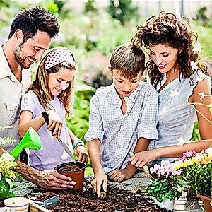 AGAKY Garden Tool Set 5 Piece Aluminum Gardening Tools Kit with Gloves, Pruning Shear, Rake, Shovel & Trowel Heavy Duty Indoor and Outdoor Hand Planting Kit Gardening Gifts for Women & Men, Yellow