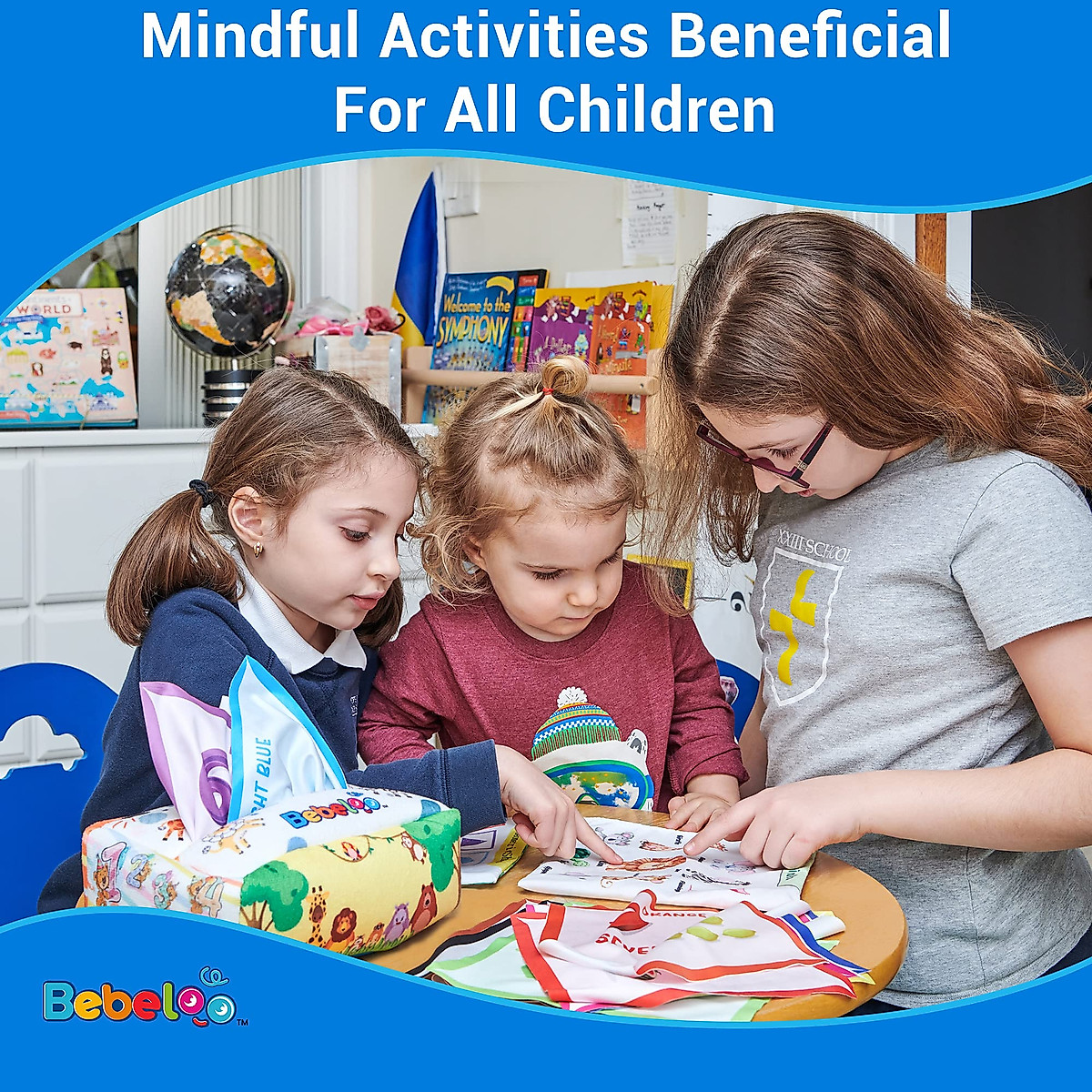 Baby Tissue Box Toy – Montessori Toy for Babies and Toddlers – Magic Tissue Box Baby Toy – Learning Baby Toy for 6 Month Old and up – Educational High Contrast Toy - Development STEM Toy - Baby Gift