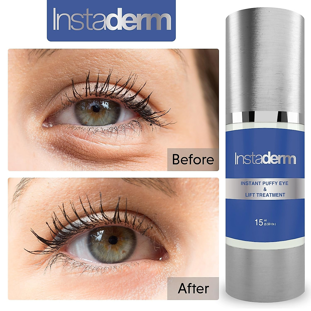 Instant Puffy Eye & Lift Treatment – Removes Under Eye Bags & Puffiness. Eliminate Dark Circles & Wrinkles. Naturally Ageless Hydrating Cream. Disappears Before Your Eyes Within Minutes.