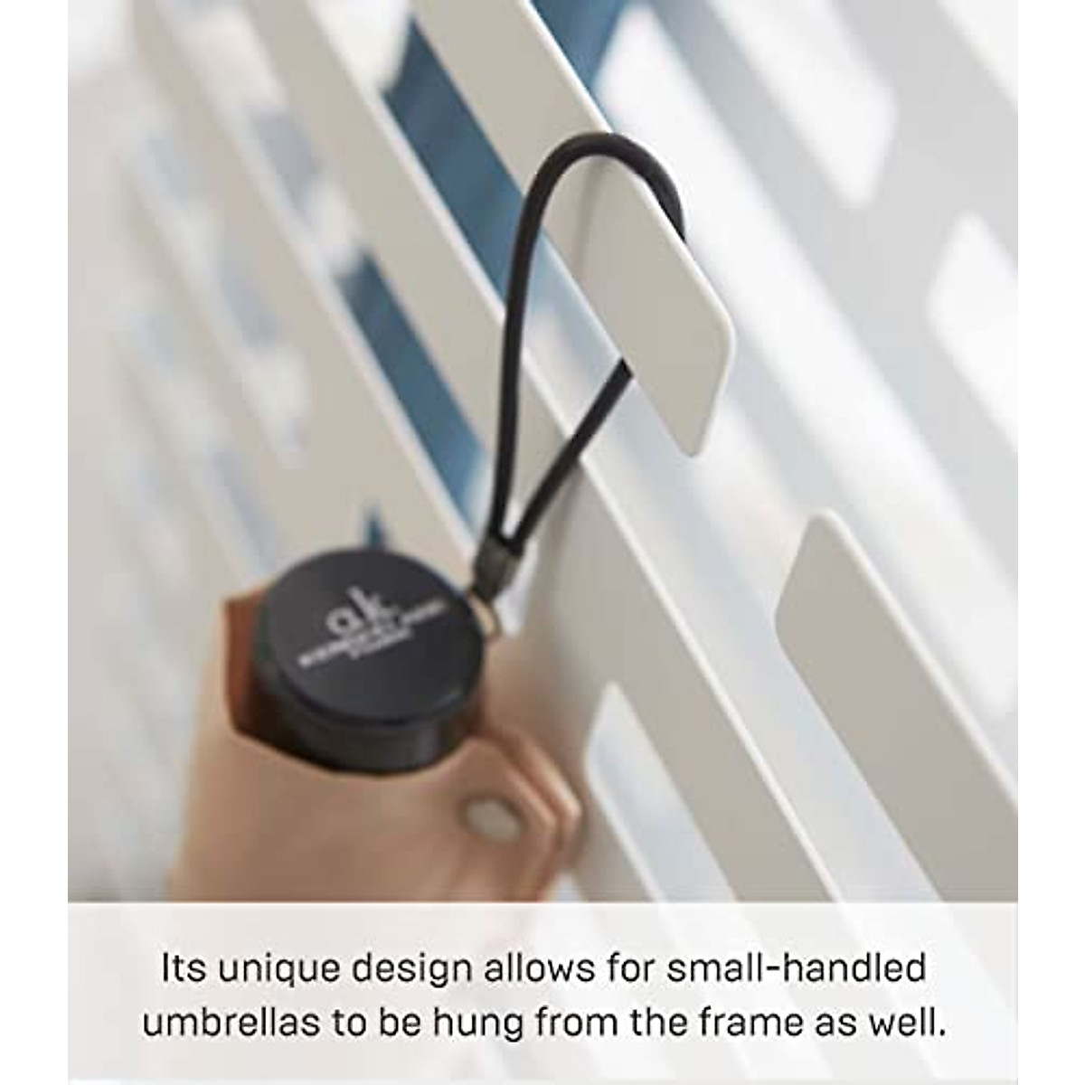 Yamazaki Home Storage for Umbrellas & Walking Canes | Steel | Umbrella Stand, One Size, White