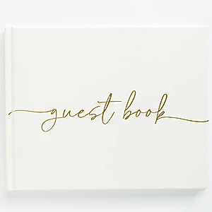 Wedding Guest Book - Perfect Guest Book Weddings Reception, Baby Shower, Polaroid Guest Book for Wedding and Special Events - 100 Blank Pages for Wedding Sign in, Photos - Elegant and Hardcover