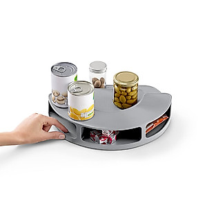 Joseph Joseph CupboardStore Rotating Organizer, Small, Grey
