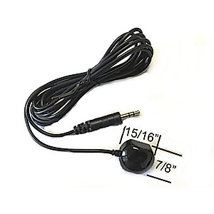 Inteset 38 kHz Infrared Receiver Extender Cable for HD DVR's & STB's- Check Compatibility