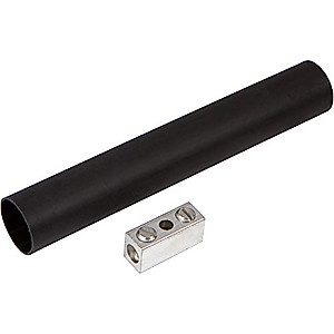 Morris Products Dual Rated Electrical Splice Kit 2 Screw Connector Includes Mechanical Connector, Heat Shrinking Tubing 8-2 AWG Dual Rated Butt Splice– for Repairing USE Cable, 1-Pack 67002