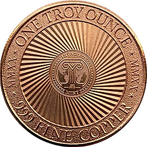 Jig Pro Shop Intaglio Mint Patriotic Militaria Series 1 oz .999 Pure Copper BU Round/Challenge Coins (Deuce Four Skull #1)