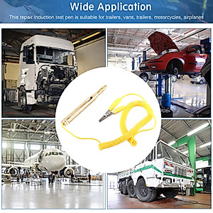 Circuit Tester Light Bulb, 100cm/ 39.3in Cable Length Auto Car Vehicle Circuit Tester DC 6V 12V 24V Light Bulb Voltage Test Pen Pencil with Stainless Probe