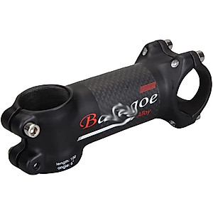 ZECHAO Carbon Fiber Road Bike Stem,28.6-31.8MM Aluminum Riser Stem Carbon Handle 6 Degree 17 Degree Bike Stem (Color : Black, Size : 17 Degrees 70mm)