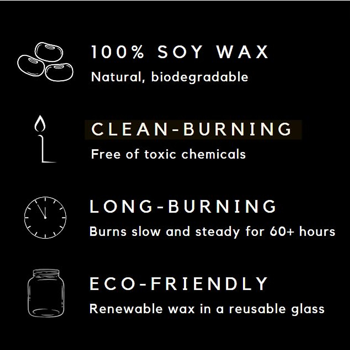 Scented Candles for Men | Leather Scented Candles | Soy Candles for Home Scented | Candle Gift for Men | Vanilla Candle in Black Jar Candle | Mens Scented Candles for Home Non Toxic 12oz 60+ Hours