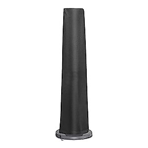 Tower Fan Cover, Waterproof Tower Fan Protective Cover Dustproof Oscillating Tower Fan Covers with Remote Outdoor or Indoor Stand up Fan for Home Bedroom Office Room Fan Cover 13 x 13 x 42 Inch, Black