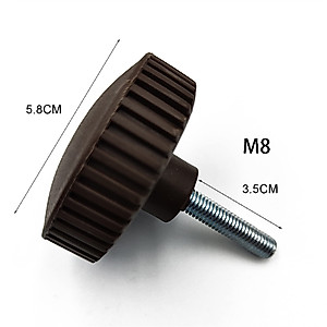 Timyrimy Swing Chair Replacement Part, Canopy Screw M8 x 45mm for PVC Canopy Porch Swing, Replacement Knobs, Fixing Bolts to Attach Canopy Frame to Swing Frame 2PCS/Pack (M8*45)