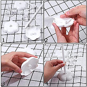 Balloon Stand Kit, 15 pack Balloon Stick Holder with Base for Table Top Centerpiece Party Decoration, Reusable Balloon Column Stand Suit for Happy Birthday/Baby Shower/Wedding Parties