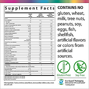 Rainbow Light Multivitamin for Kids, Vitamin C, Zinc, & B Complex, Support for Growing Minds & Bodies, Gluten Free, Vegetarian, Fruit Punch, 90 Tablets