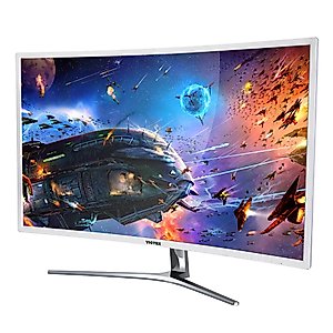 Viotek NB32C 32” LED Curved Computer Monitor – 1920 x 1080p Monitor with 60hz Refresh Rate