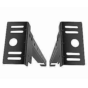Universal Footboard Extension Brackets, Bed Frame Extenders for Footboard, Headboard Brackets for Metal Bed Frame, Footboard Attachment Kit Can Drilled to Fit Twin, Full, Queen, or King Size Beds.