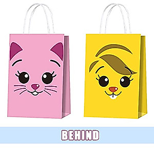 Yizeda 16 Pcs Blim Blim Paper Bags Party Gift Bags Blim Blim Birthday Gift Bags for Kids boy girl Birthday Party Decorations