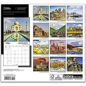 National Geographic Most Exotic Destinations 2021 Wall Calendar