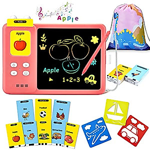 Learning Toys Gifts for Toddlers Girls 3 4 5 6 Year Olds, Talking Flash Cards Writing Tablet 222 Sight Words, Speech Therapy Sensory Autism Toys Educational LCD Drawing Doodle Board