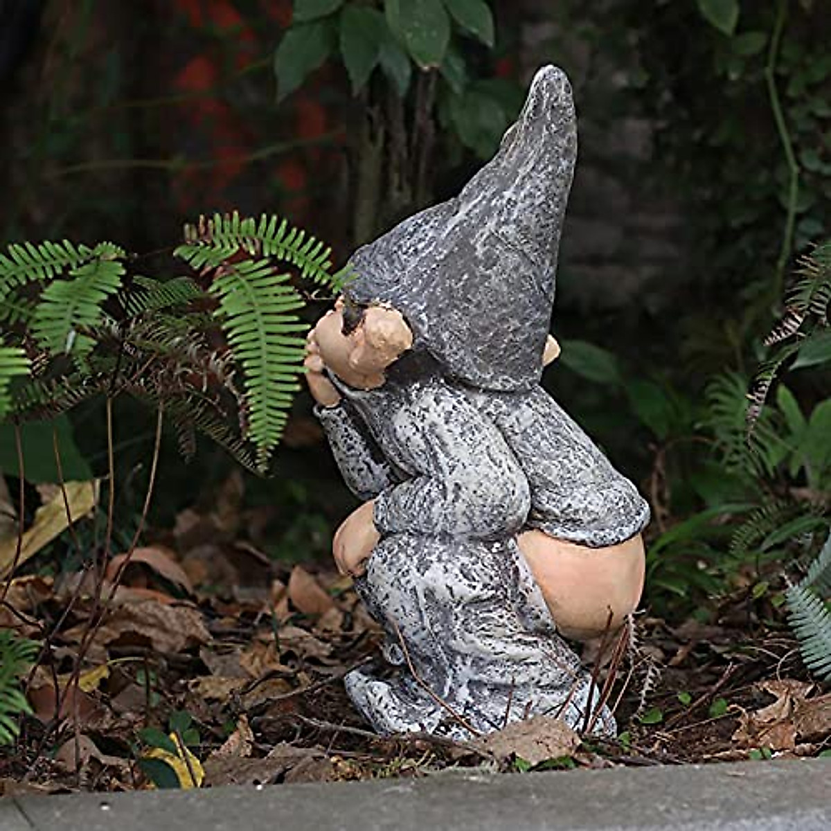 Pooping Garden Gnome Statue,Naughty Funny Outdoor Statue Resin Elf ...