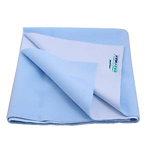 Cozymat Waterproof, Breathable, Reusable Mat/Underpad/Absorbent Sheets/Mattress Protector (Size: 70 x 100 Centimeter, SkyBlue)
