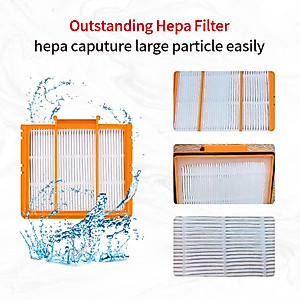 JYAILIFIS RV2610WA Vacuum Mop Replacement Pads Compatible with Shark RV2610WA RV2620WA RV2410WD AV2610WA AI Ultra 2- in-1 Robot Vacuum, 4 Mop Pads, 2 Filters, 4 Side Brushe