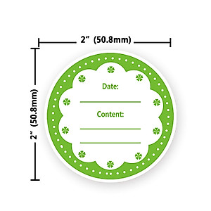 Canning Labels for Jars to Write On,Christmas Homemade with Love Stickers Food Storage Tags Container Christmas Decoration for Mason Jar,Bakery,Crafts,Organizing,2 Inch Stickers 500 Pcs Per Roll