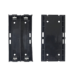 RHCXCYTJ 18650 Battery Holder,6pcs 2 Slots X 3.7V 18650 Battery Storage Box Plastic DIY Battery Storage Box with Pin for DIY Parallel or Series Circuit PCB Projects