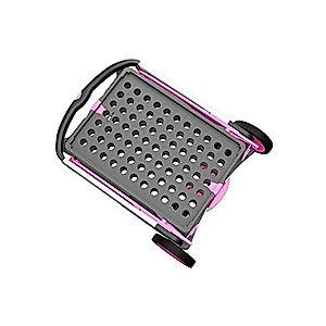 CLAX® The Original | Made in Germany | Multi Use Functional Collapsible Carts | Mobile Folding Trolley | Storage Cart Wagon | Shopping Cart with 2 Storage Crates (Pink)