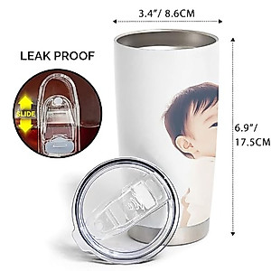 FOCIUZTA 20oz Whimsical Family Tumbler with lid, Travel Coffee Cup, Ideal for Easter, Mother Day, and birthday gifts