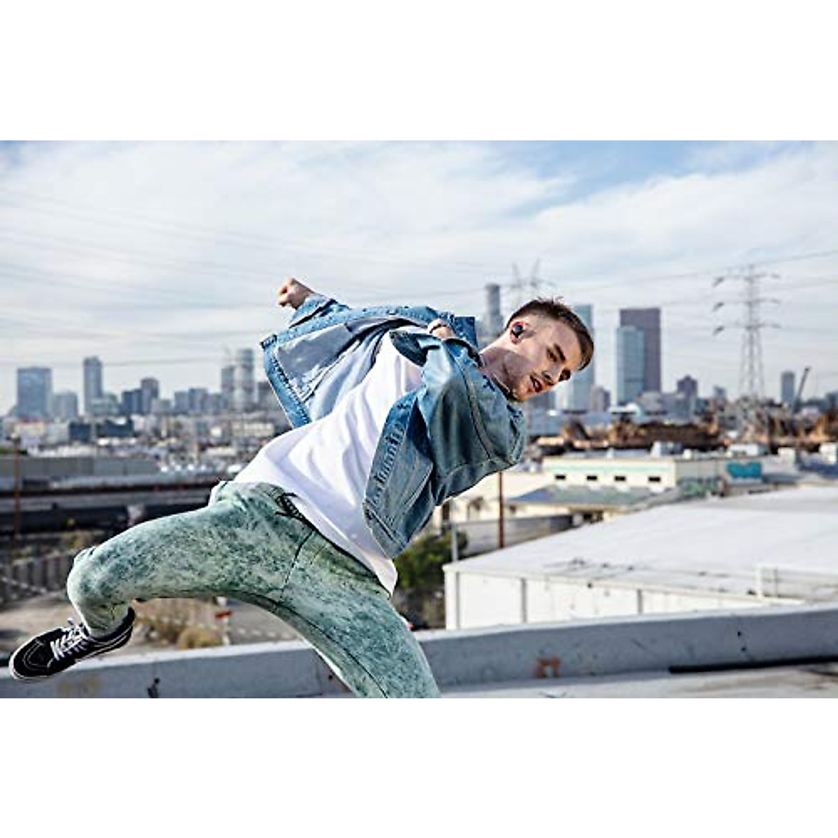 Sony WF-XB700 Truly Wireless Bluetooth Headphones, with Extra Bass, up to 18h battery life, splash and sweat resistance, Built-in Mic and Voice Assistant - Black