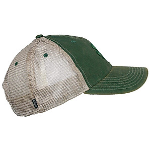 Tropic Hats Adult Embroidered Shamrock/Clover Legacy OFA Snapback Trucker Ballcap - Kelly Green