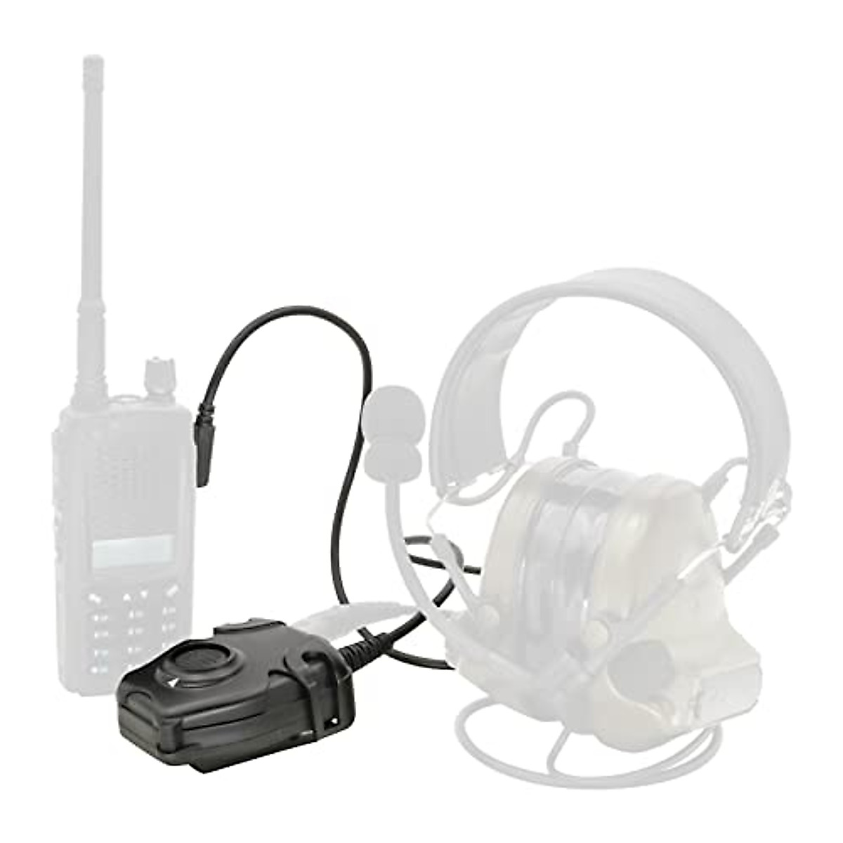 TSVISIONCORE kenwood U94 PTT 2pin，for Baofeng UV5R etc. ，Airsoft Tactical Headset (PL)
