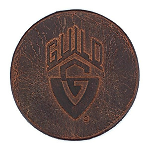 Guild Guitars Leather Drink Coaster - Brown