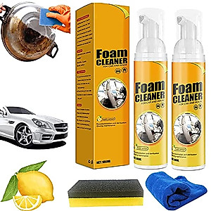 DIZHIGE 100ML Amplesunshine Foam Cleaner, Multifunctional Car Foam Cleaner, Powerful Stain Removal Kit, All Purpose Foam Cleaner for Car and House (2PCS-100ML)