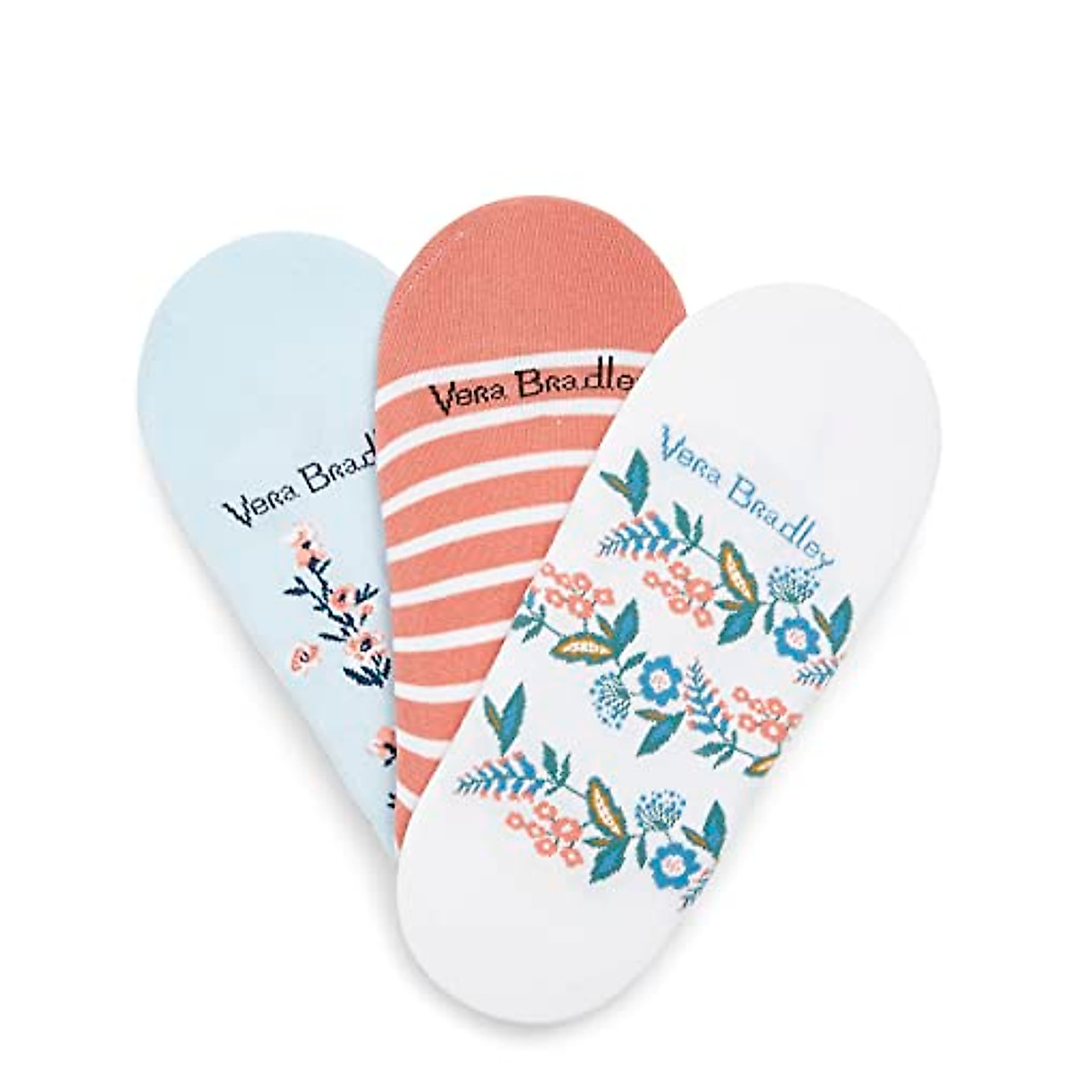 Vera Bradley Women's 3 Pack Low-cut Liner Socks, Medley, One Size