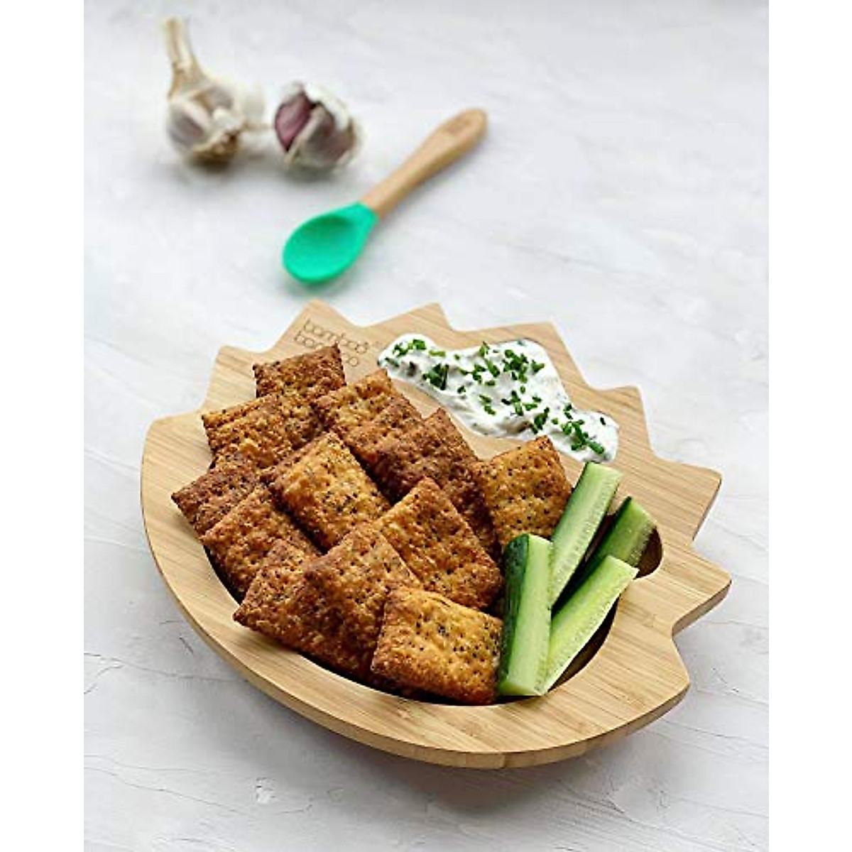 bamboo bamboo ® Baby and Toddler Suction Plate for Feeding and Weaning | Bamboo Plate with Secure Suction | Suction Plates for Babies from 6 Months (Hedgehog-Pink)