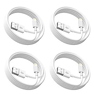 YBMTIGICS USB A to Lightning Charger Cable 3FT 4 Pack Fast Charging Cord