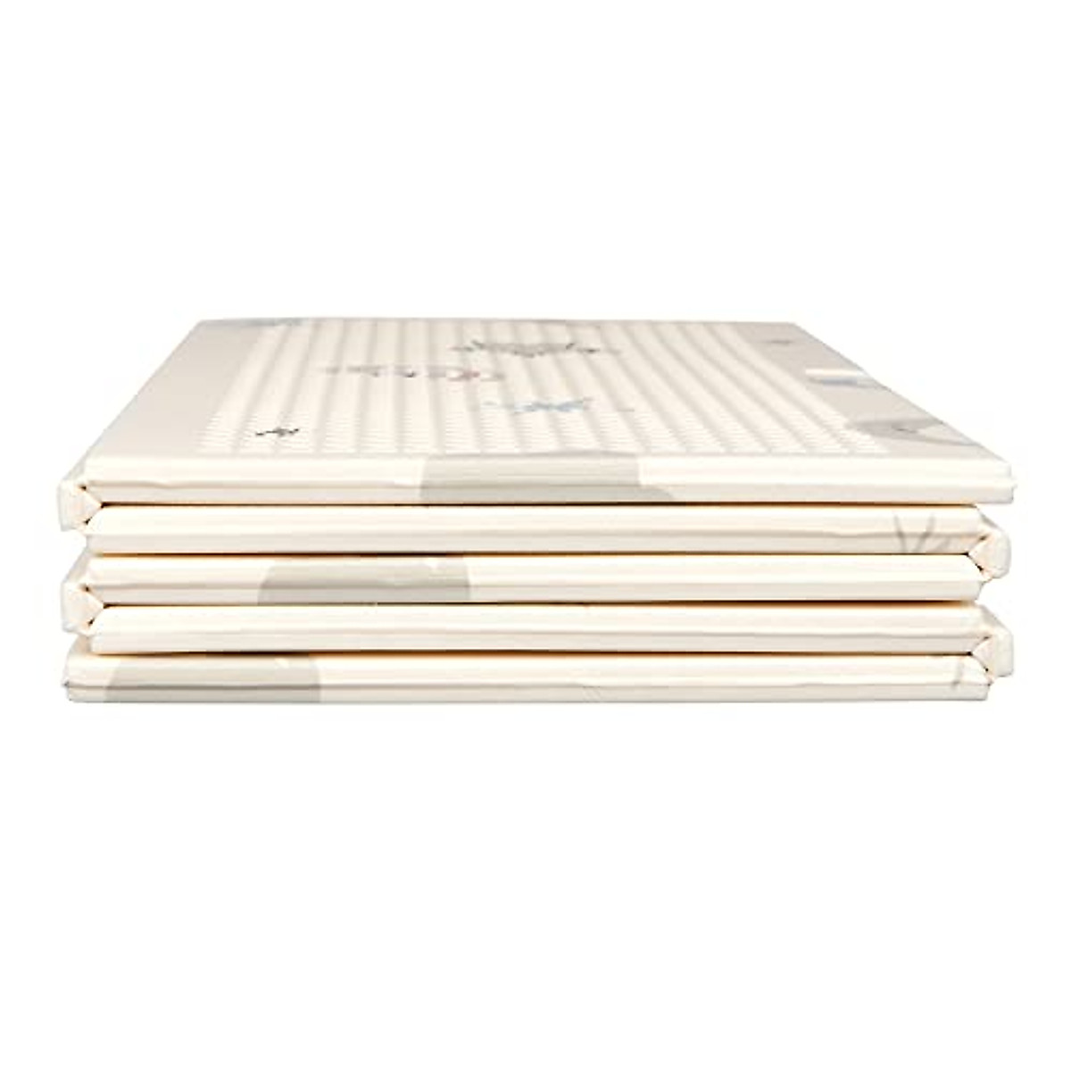 Nuby Reversible Soft Floor Mat, Foldable and Lightweight for Easy Storage and Travel, Rainbow