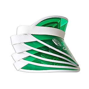 Yuanhe Green Poker Visors Hat - 5 Pack Las Vegas Costume Hat Casino Theme Party Decorations Great for Game Nights