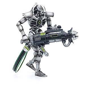 LEBOO JOYTOY Warhammer 1/18 40K Action Figures Extreme Warrior Joy Toy Models Necrons Sautekh Dynasty Immortal with Tesla Carbine