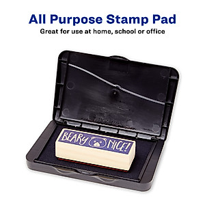 Avery Carter's Foam Stamp Pad, 2.75 x 4.25 Inch, Black, 1 Pad (21381)